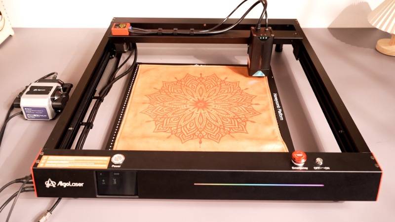 How To Laser Engrave Leather With LightBurn | Algolaser